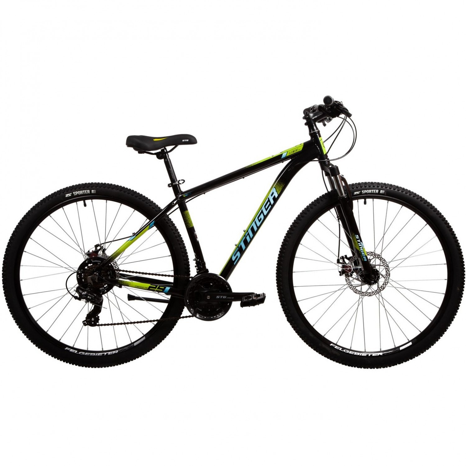 Горный велосипед STINGER ELEMENT EVO 29", рама 22", черный, 2023 29AHD ...