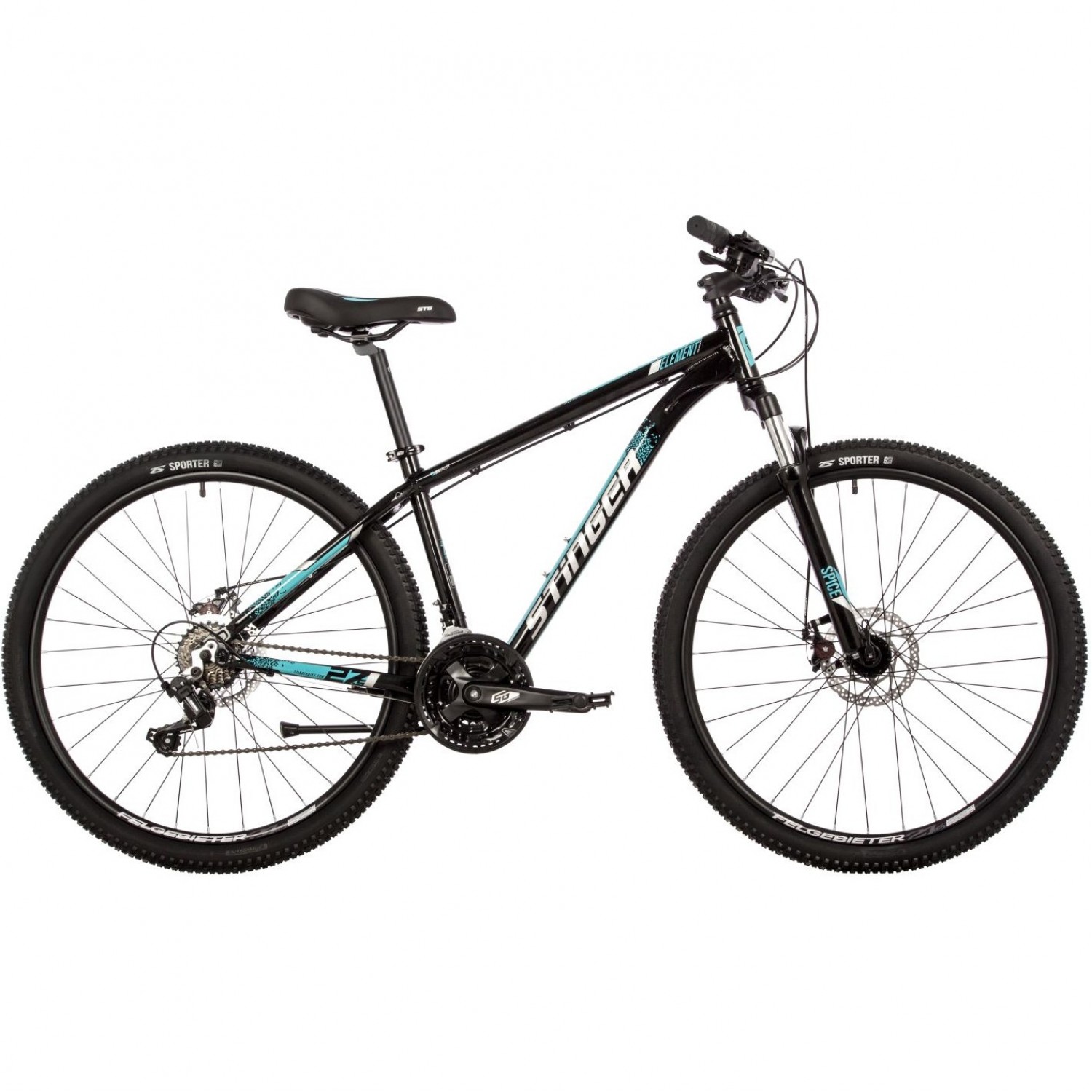 Велосипед STINGER 27.5" ELEMENT EVO черный, размер 20" 27AHD.ELEMEVO.20BK4. Купить Велосипед на ...